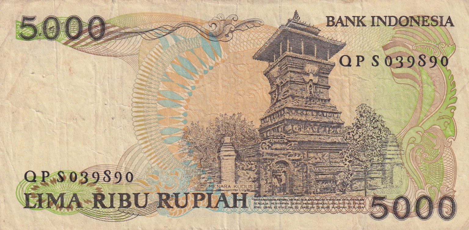 Indonesia 5000 Rupiah 1986 Rare Note – Coinbazzar.com