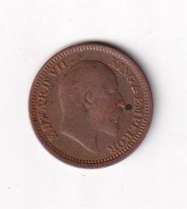 British India 1/2 Pice (1903) Edward VII Rare Coin #D-114 - Coinbazzar.com