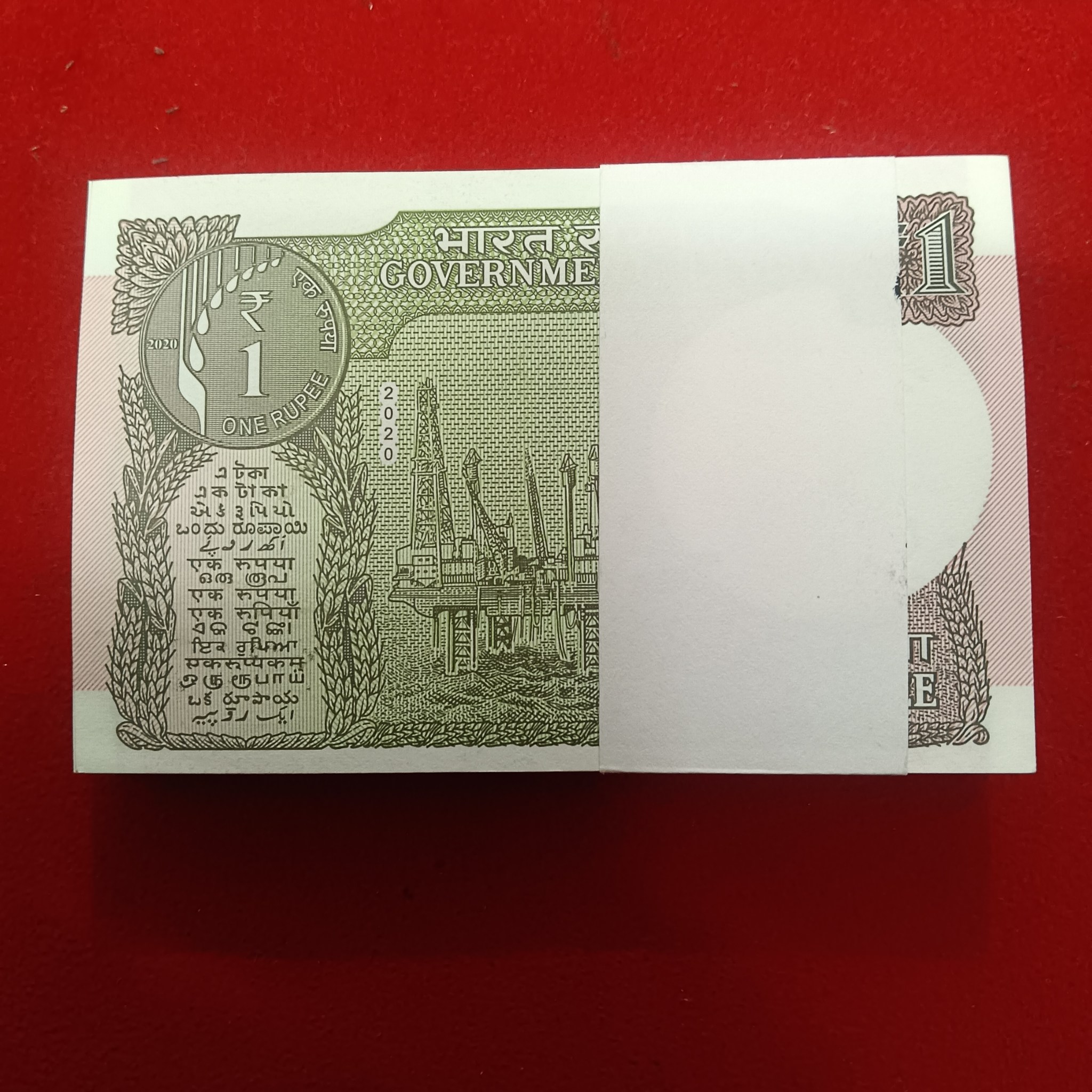 One Rs Rare Full Bundle Finance Secretary Atanu Chakraborty Year 2020 ...