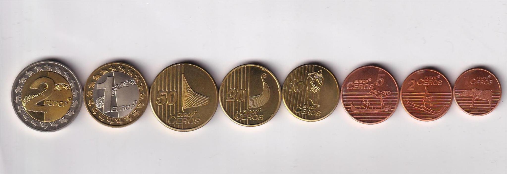 Norway 2004 (8 Pcs) Unc Pattern Coin Set #D-152 - Coinbazzar.com