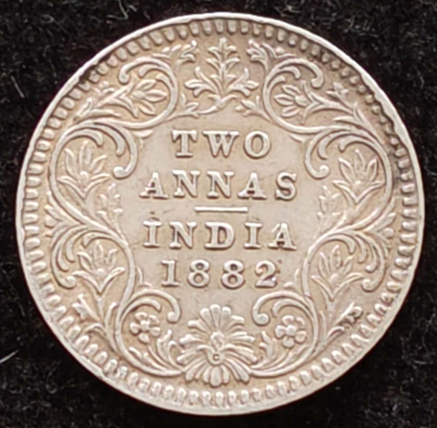 British India Two Anna -1882 Victoria Rare High Grade Coin #I-141 ...