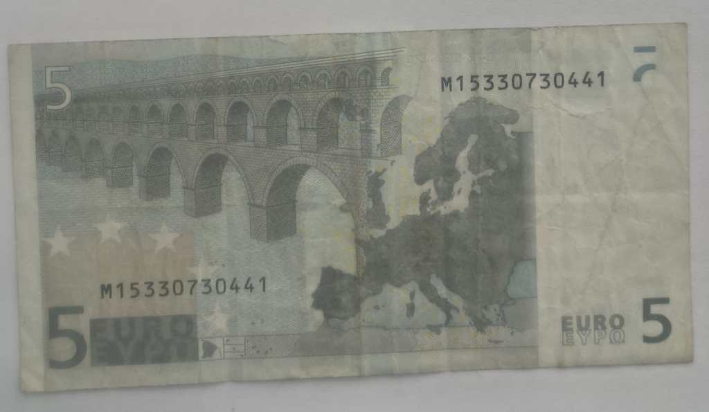 European 5 Euro Rare Bank Note #B-2 - Coinbazzar.com
