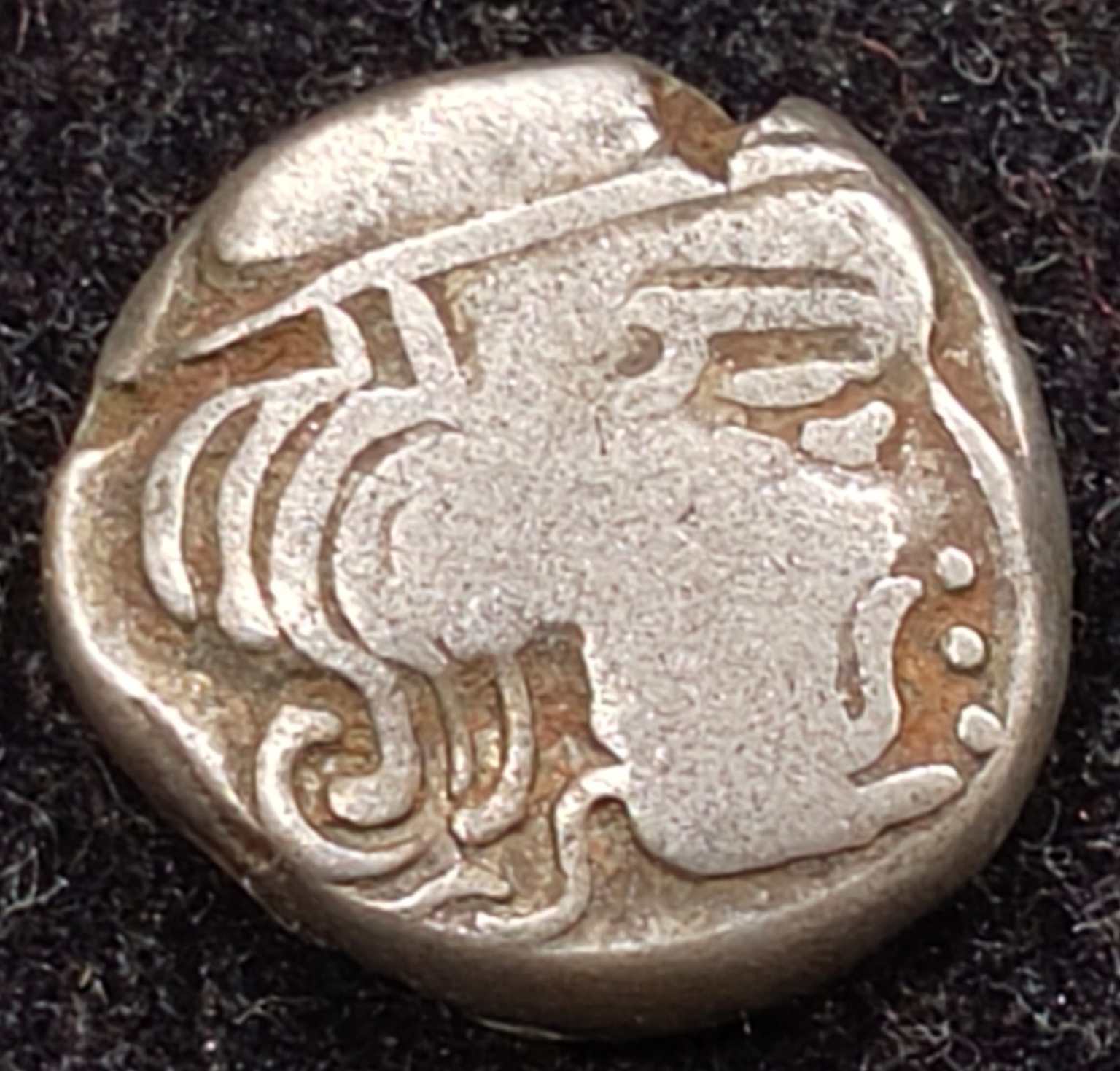 Rare silver drachm, Vijayasena (238-250 AD) as Satrap, 161 SE (239 AD ...