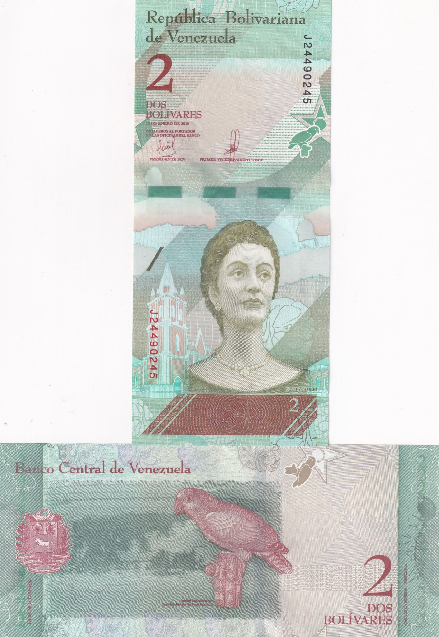 Venezuela 2 Bolívares GEM UNC RARE NOTE – Coinbazzar.com