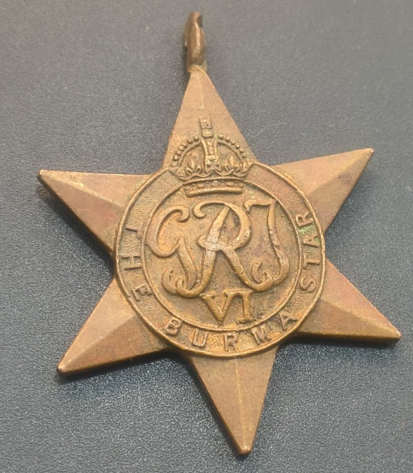 GEORGE VI -STAR MEDAL ( THE BURMA STAR ) WORLD WAR II BRASS MEDAL 1939 ...