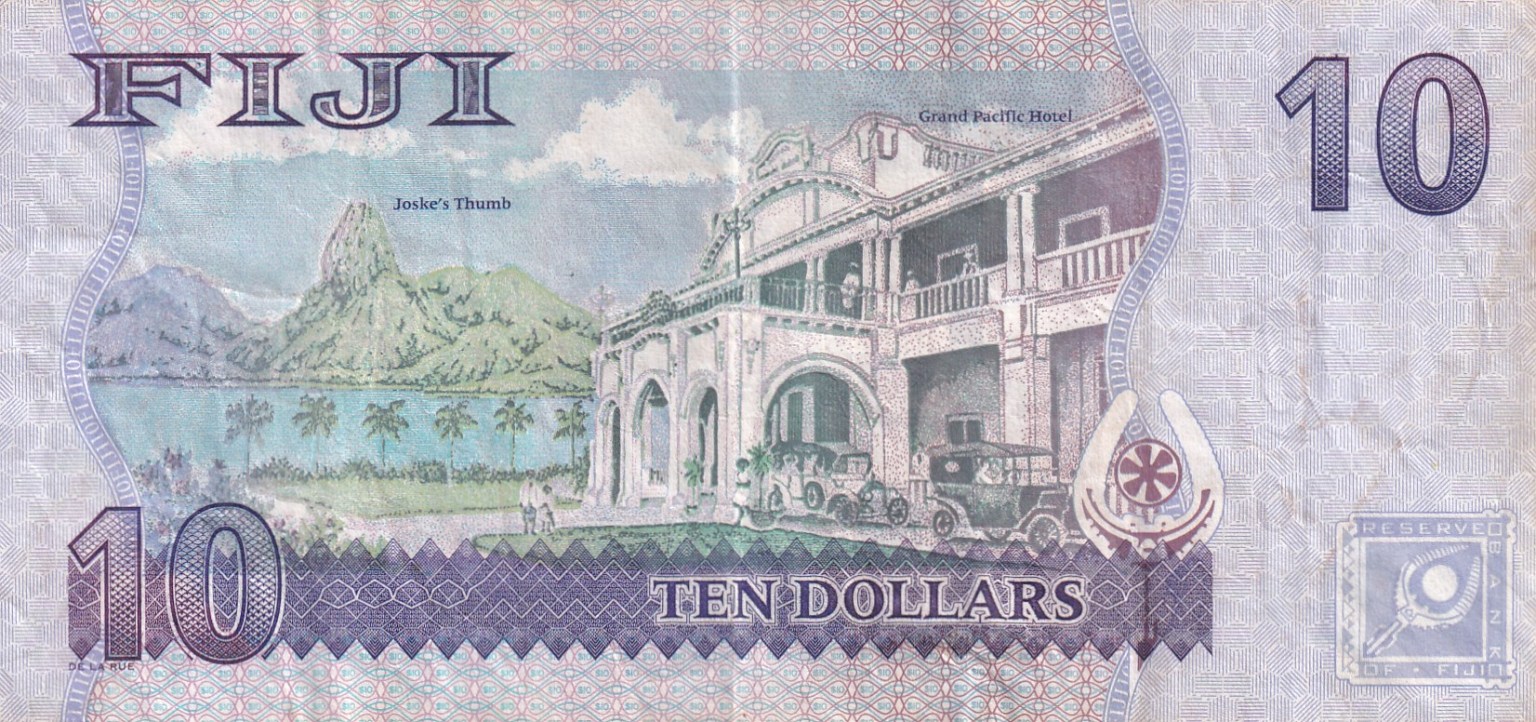 Fiji 10 Dollars – Elizabeth II Rare Note #B2 – Coinbazzar.com